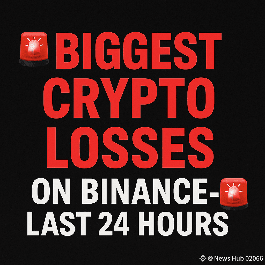 🚨 BIGGEST CRYPTO LOSSES ON BINANCE – LAST 24 HOURS 🚨 In t | News Hub ...