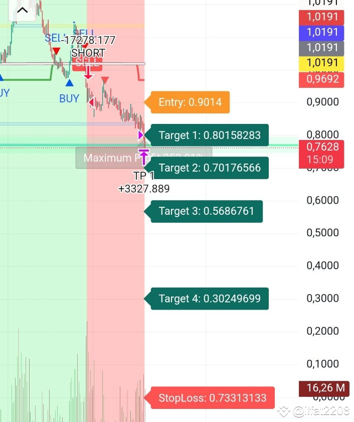 $FARTCOIN open in short | ilfat2208 on Binance Square