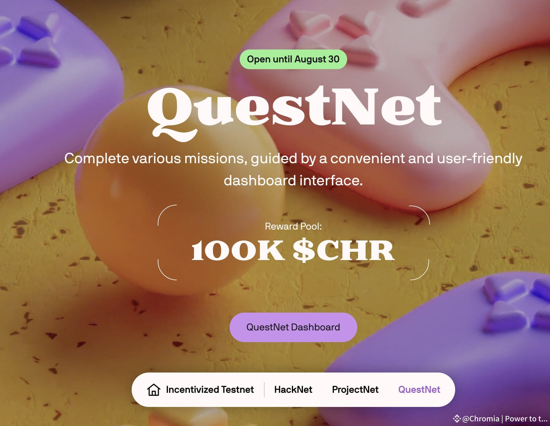 QuestNet Final Week 📣 Don't forget that QuestNet ends on F | Chromia ...