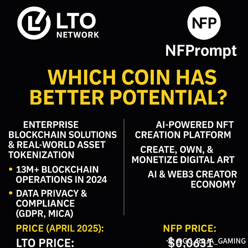 🔍 LTO vs. NFP – Which Coin Has Better Potential? 🚀 Two pr | GC_RAJA ...