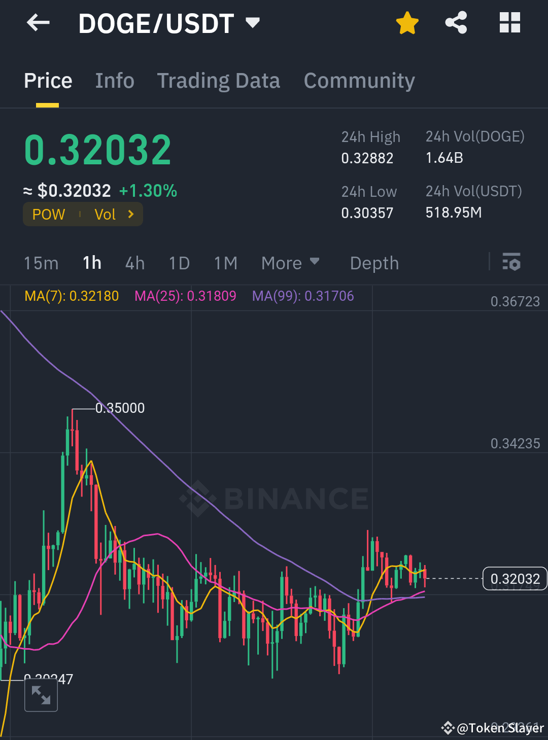 $DOGE /USDT Update – Consolidation Phase! $DOGE is trading | Token Slayer on Binance Square