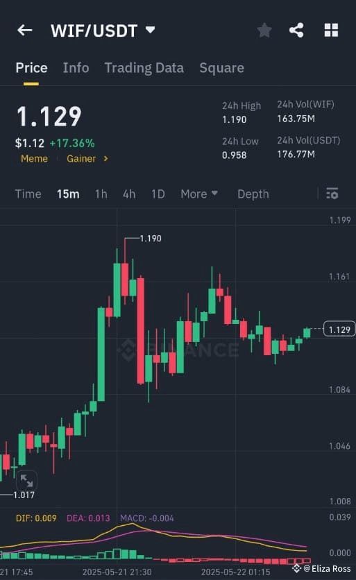 $WIF /USDT – Volatility Surge! Eyes on $1.20 Breakout! Curre | Eliza Ross on Binance Square