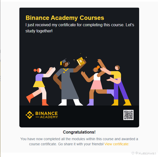 Complete Binance Academy Courses and Claim Certificate | MusabAwan on Binance Square