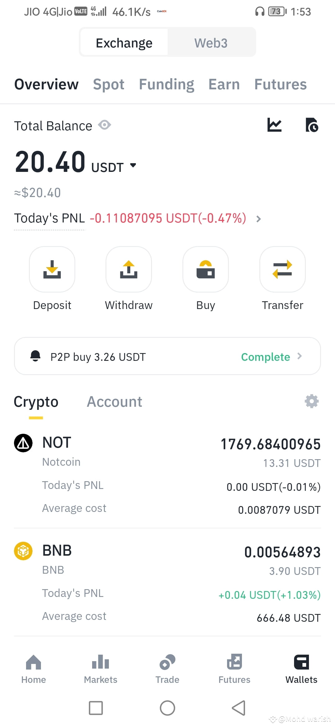 How are you earning daily Follow me $BTC buy $ETH buy $BNB | Mohd warish on Binance Square