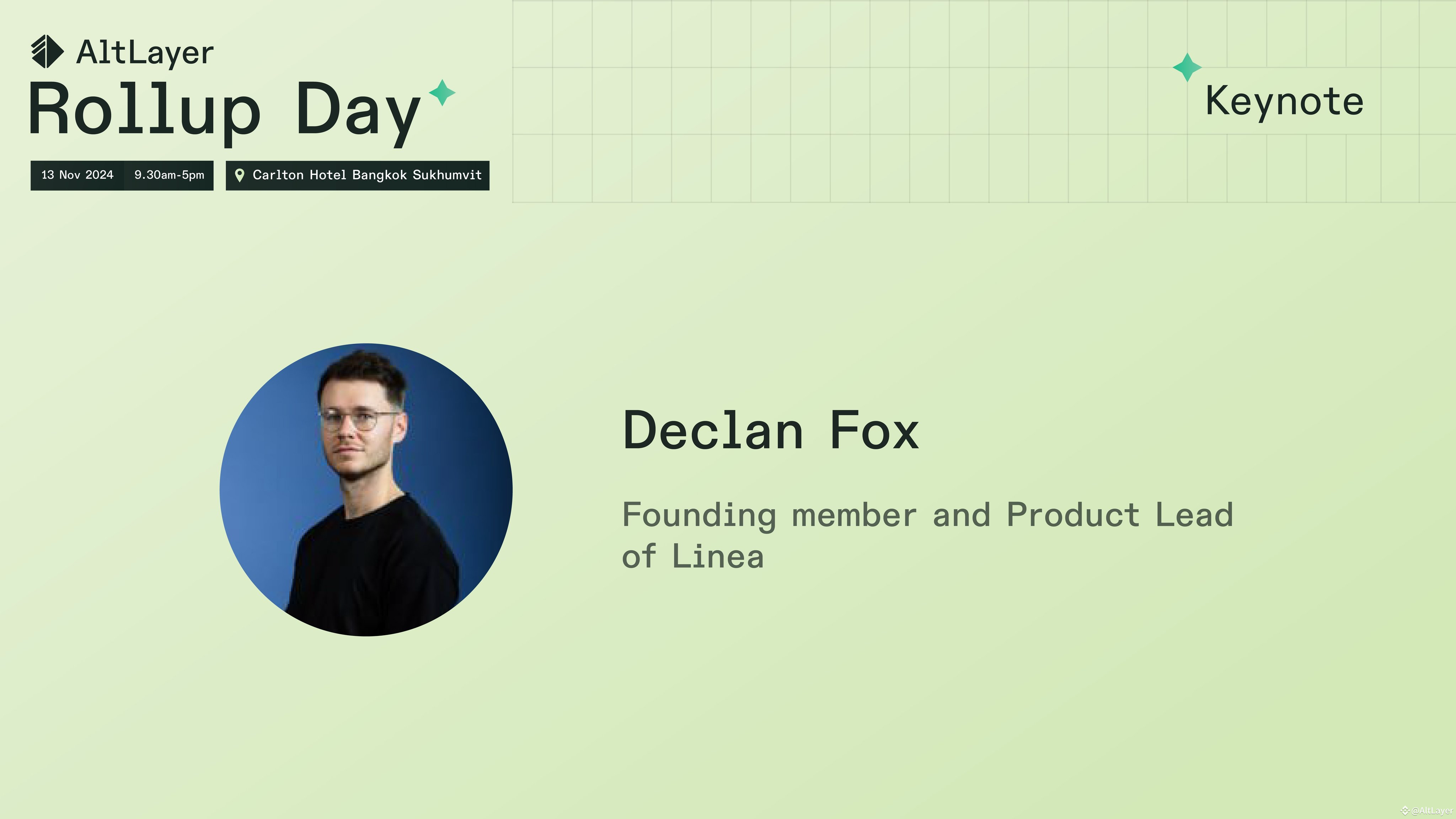 🇹🇭 AltLayer Rollup Day: Bangkok Speaker Reveal 🇹🇭 @EFDev | AltLayer on Binance Square