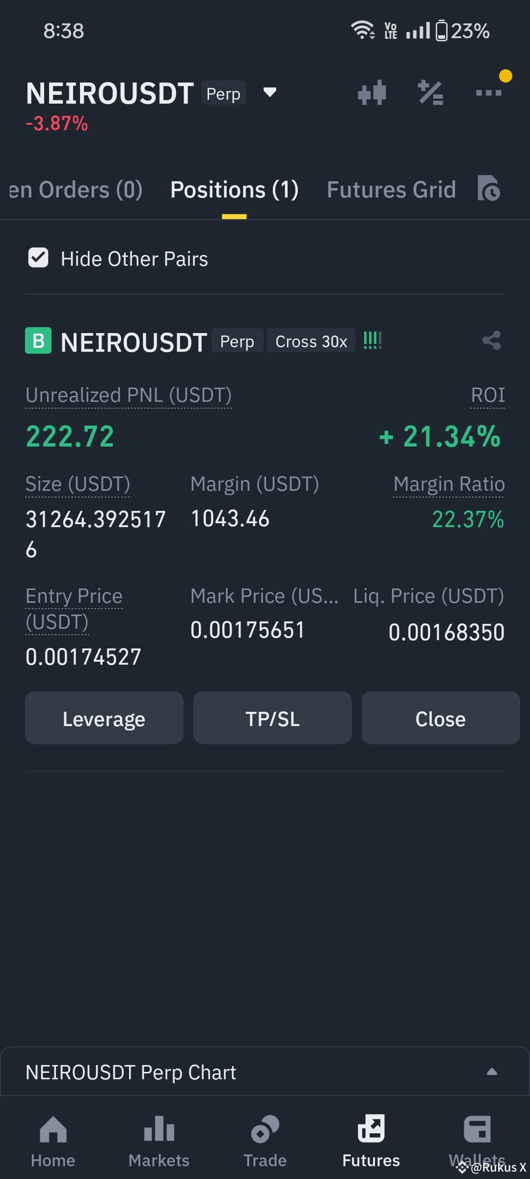 $NEIRO Almost wrecked. | Rukus X on Binance Square