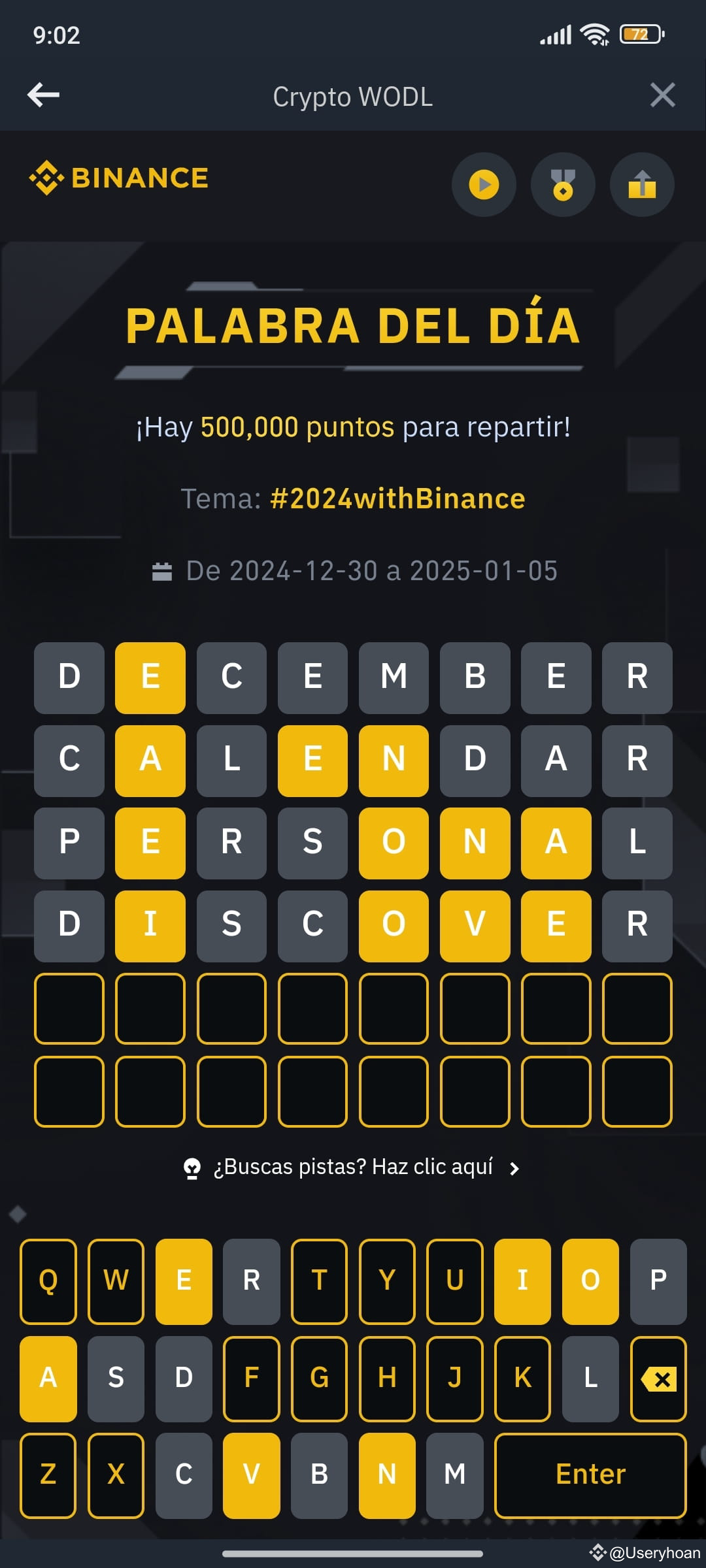 #newseason hello, can you help me with the word .. thank yo | Useryhoan ...