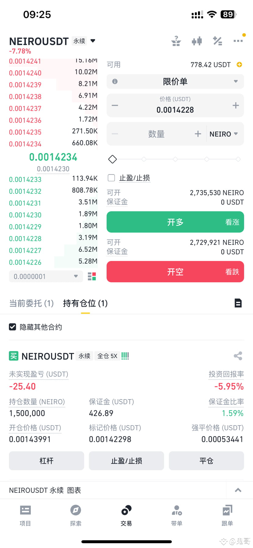 #BTC再创新高 $NEIRO Dog sister I'm back again, can you be a bit | 鬼哥 on ...