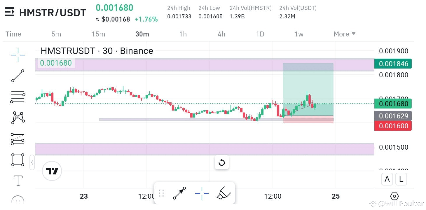 $HMSTR /USDT – Bullish Breakout Setup! Three Targets for th | Will Poulter on Binance Square