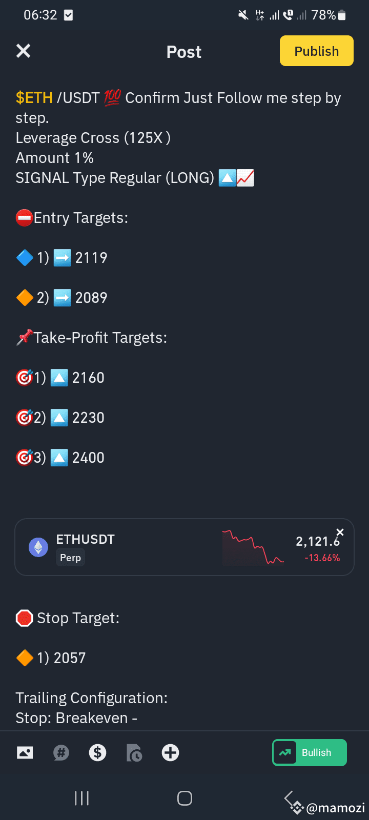 Binance Futures $ETH /USDT Stop Target Hit ⛔ Loss: 279.23 | mamozi on Binance Square