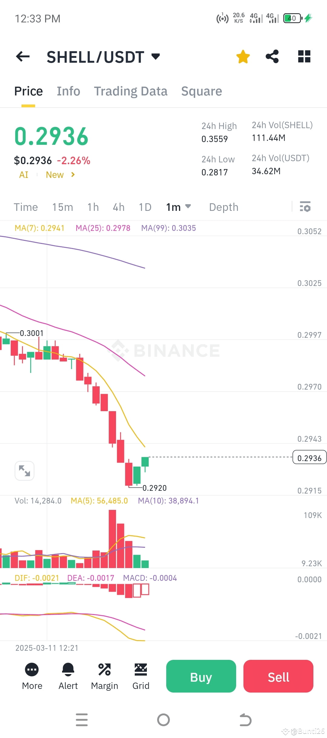 $SHELL Long Now...1st TP 0.2980, 2nd TP .30 | Bunti26 on Binance Square