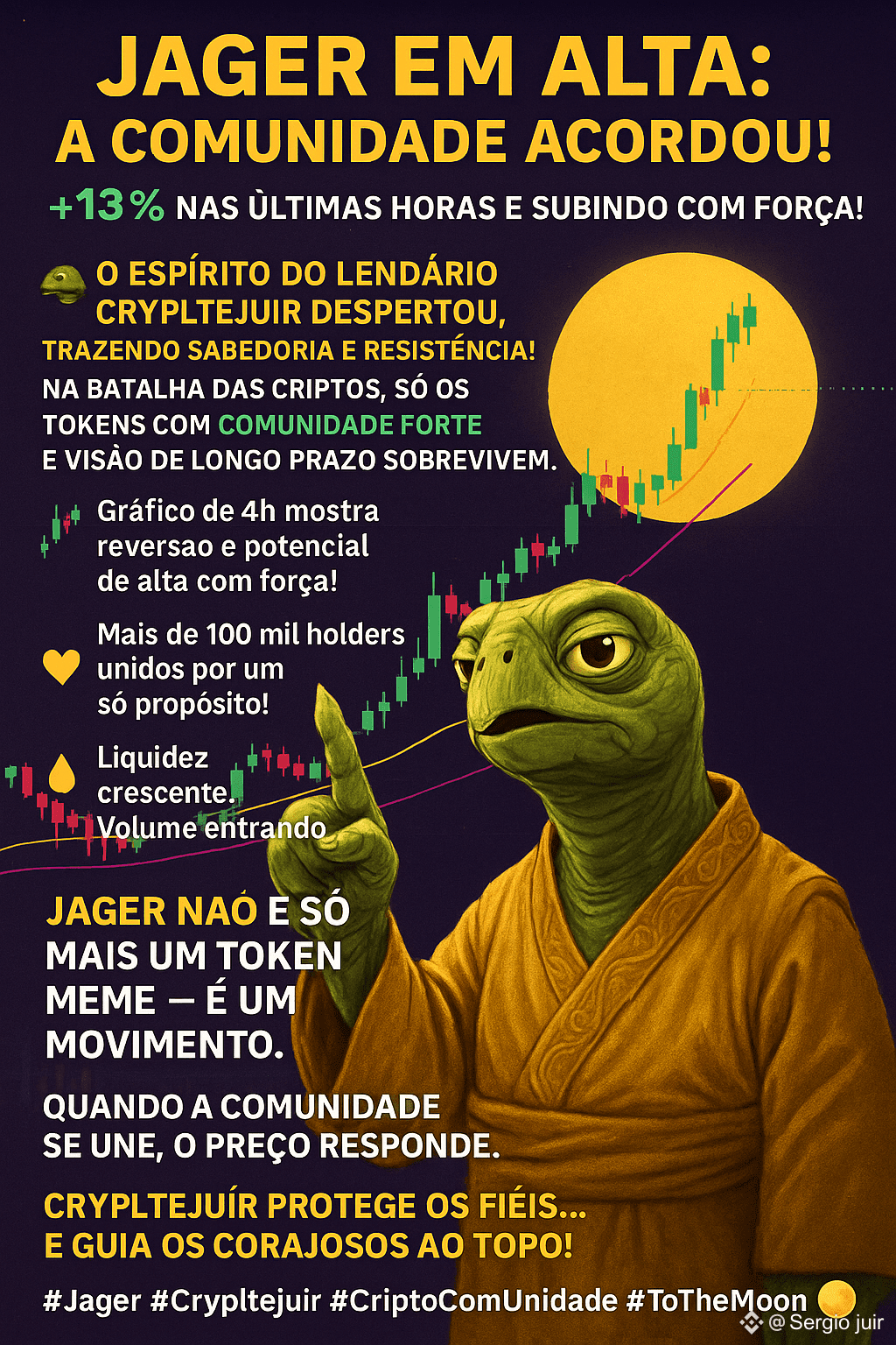 $BTC $Jager 🎯 JAGER IN HIGH: THE COMMUNITY HAS AWAKENED! | Sergio juir ...