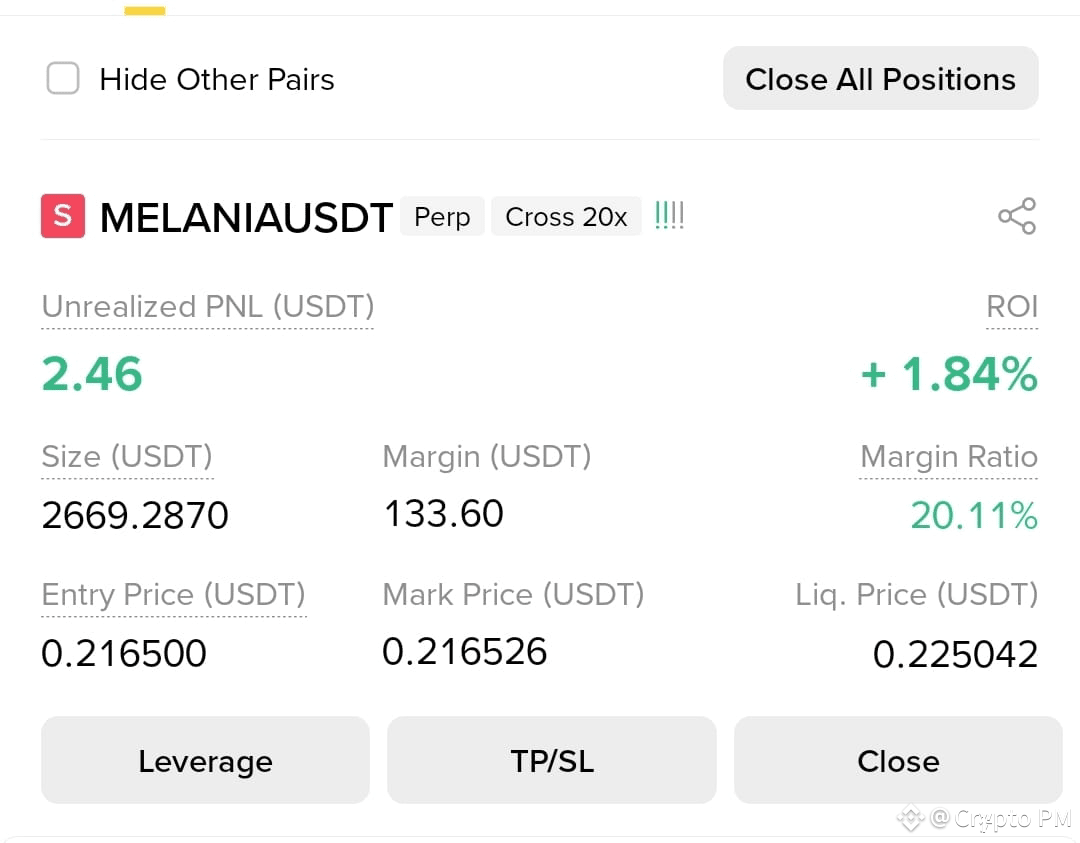I Shorted Melania , LFG 🔥 🔰 #MELANIAUSDT ⏫ Short : 0.2 | Crypto PM on ...