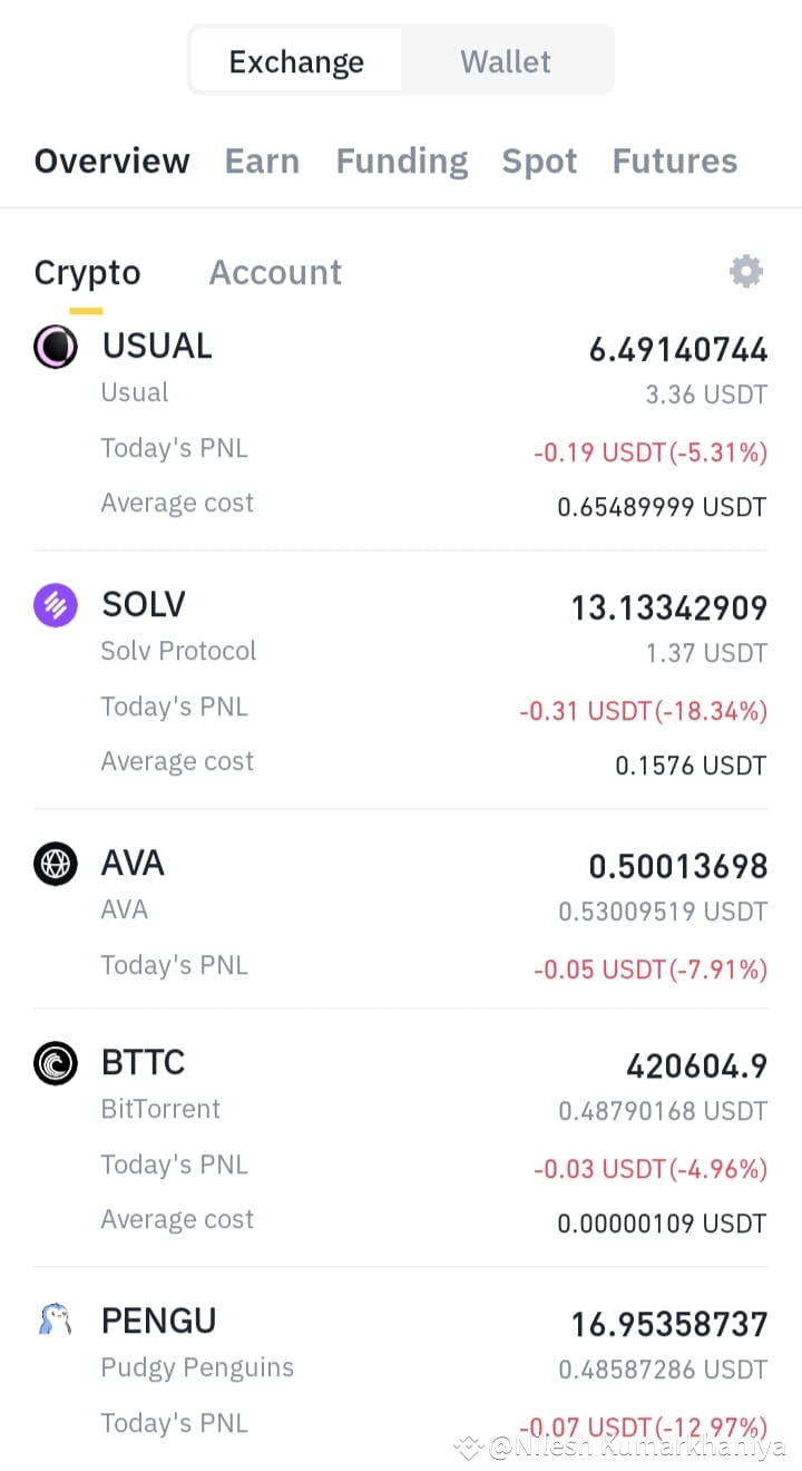Guys what should i do now!!! 💥🥺😔 #usual #AVAX ️ #solv # | Nill_nk on Binance Square