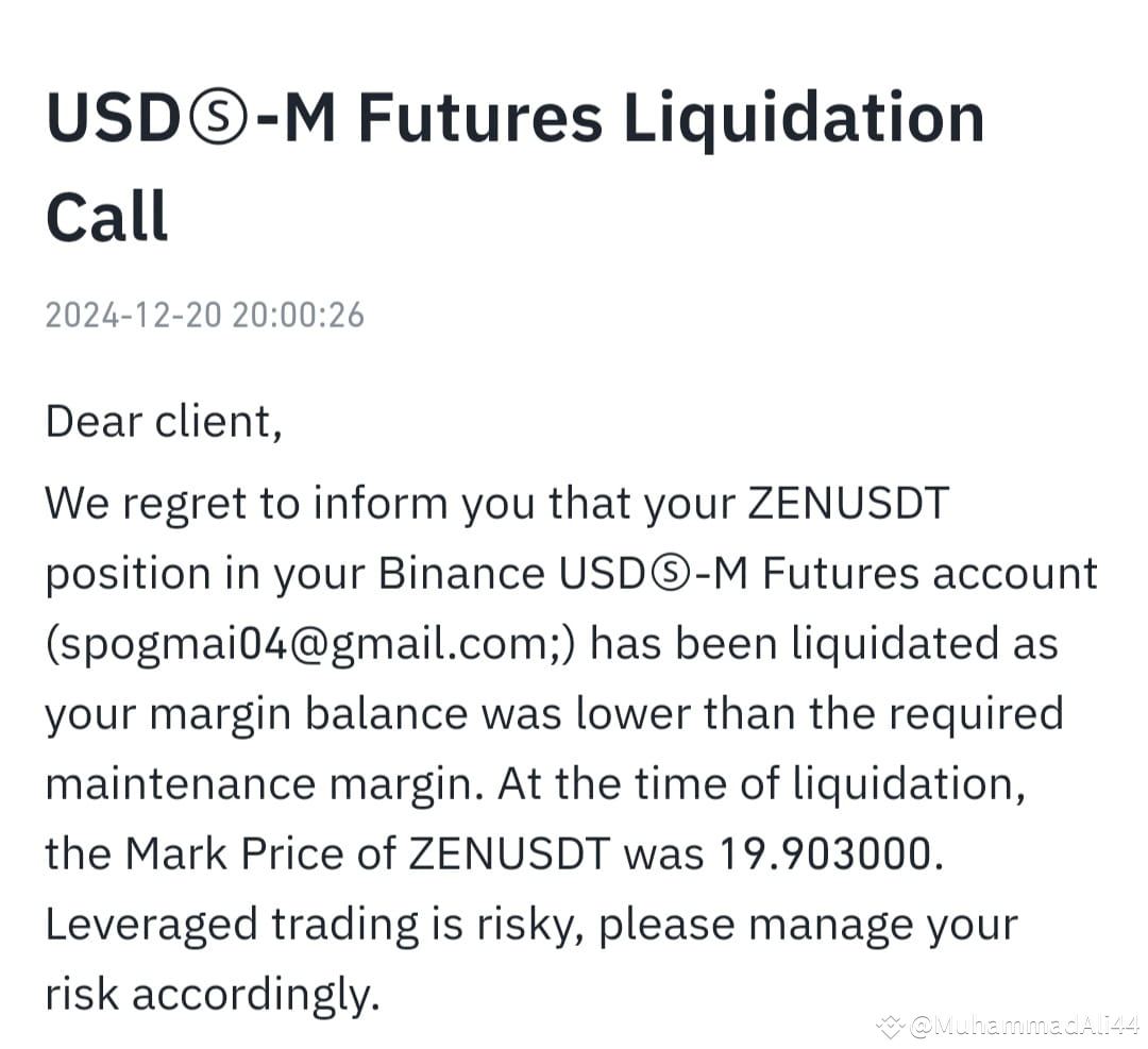 Liquidation call 😭😭😭😭 $ZEN | MuhammadAli44 on Binance Square