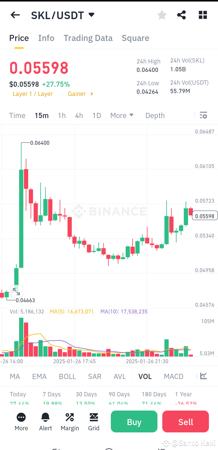 $SKL Takes a Hit: Major Dump Alert! The market just turned | Santo Keki ...
