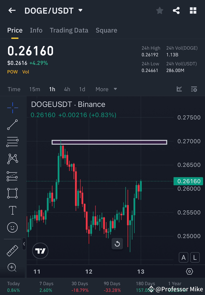 $DOGE /USDT – Bull Run Confirmed! 🔥💯 DOGE has shown stron | Professor Mike on Binance Square