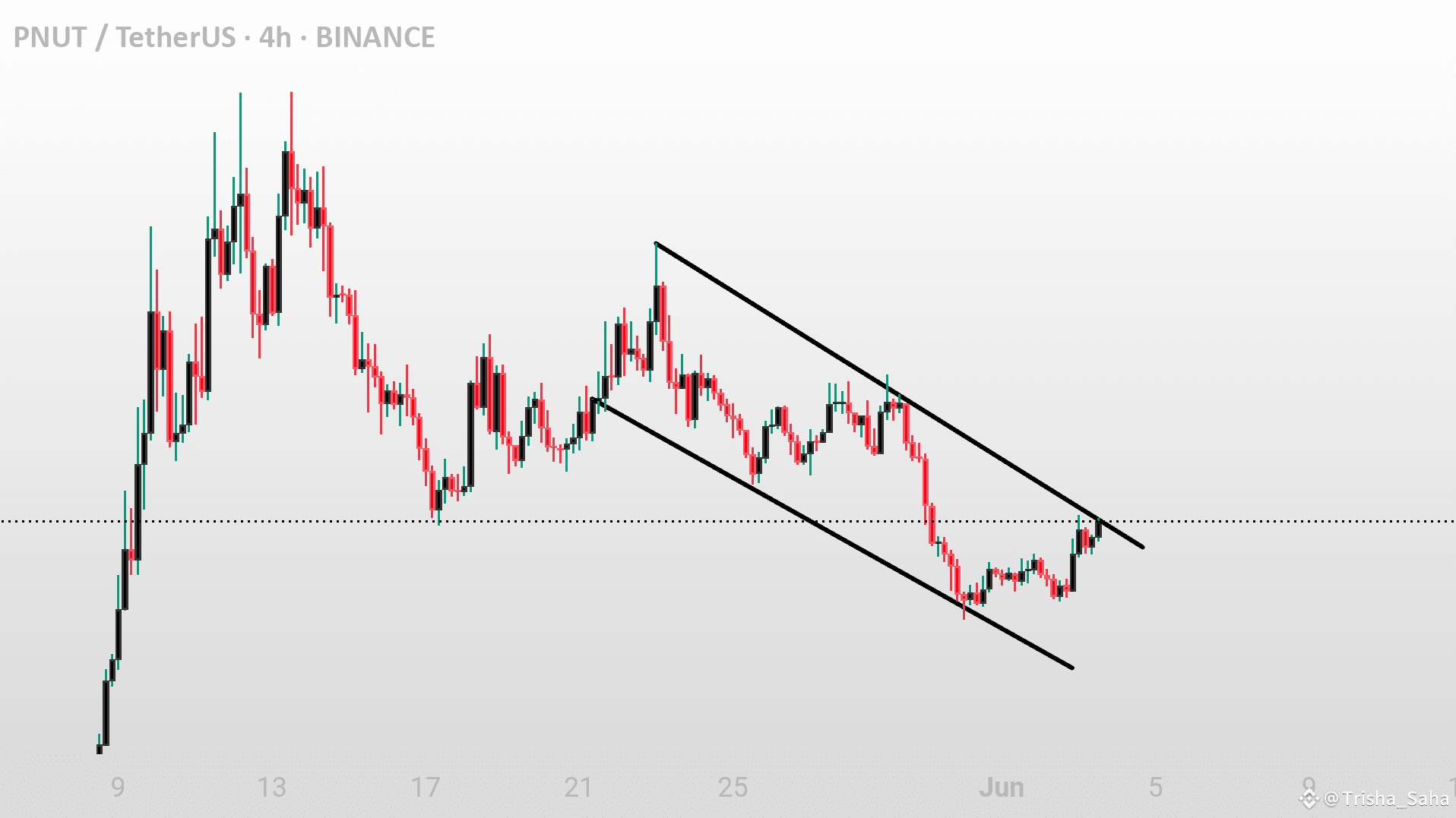 PNUT/USDT – Bull flag breakout attempt💥🔥🚀 | Trisha_Saha on Binance Square