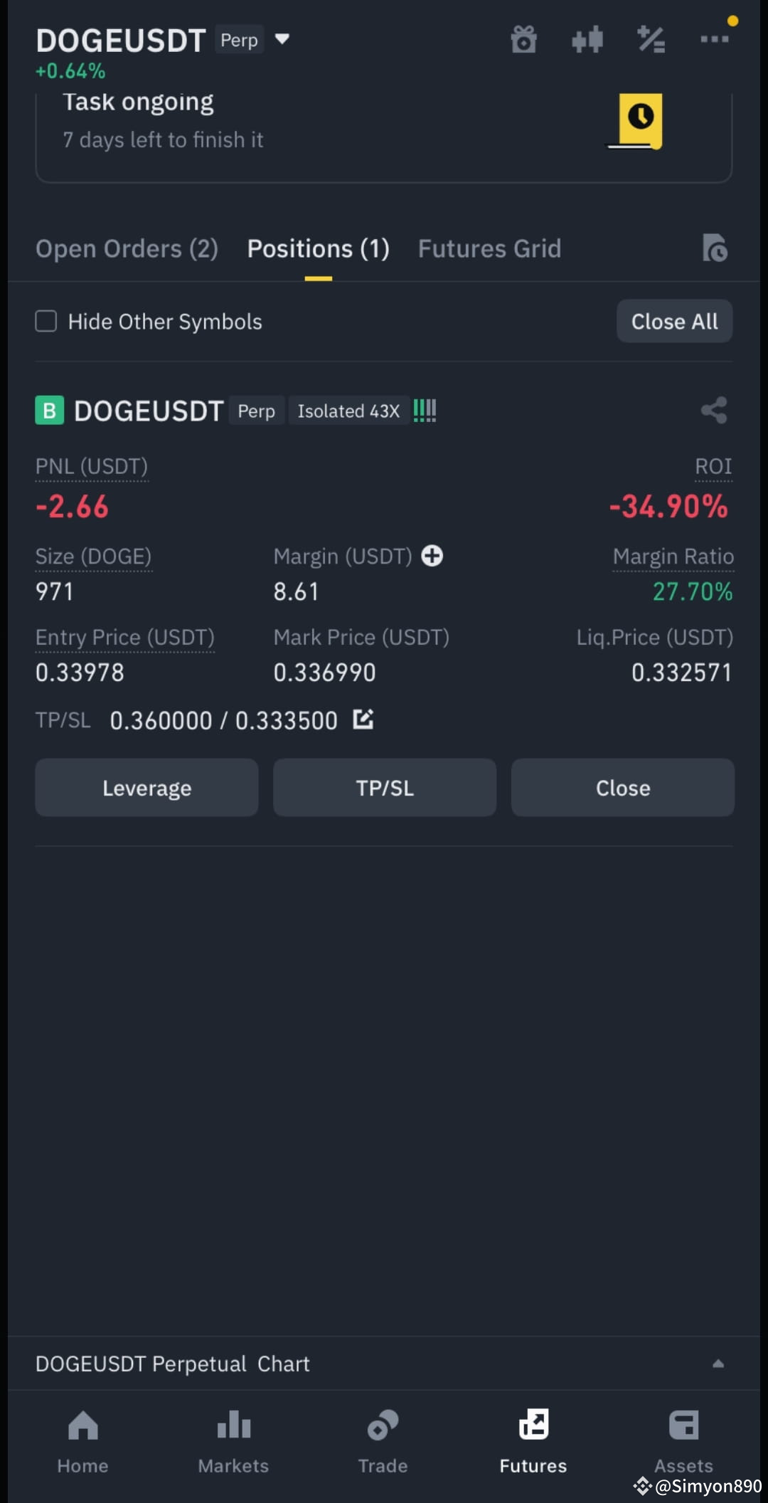 $DOGE Hold or close 😢 plz | CryptoAirdrops on Binance Square