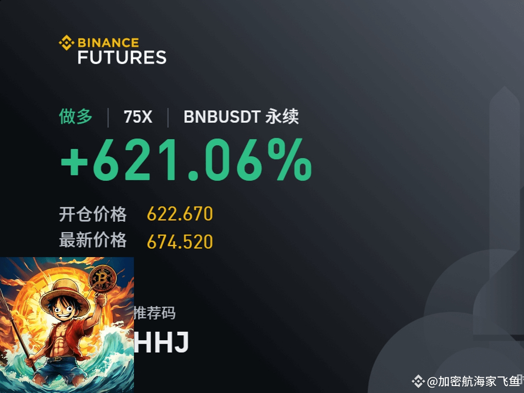 ⚪️⚫️🚀🚀Take off #BNB Achieve Target 3🚀🚀 🌈🌈Medium to L | 加密航海家飞鱼 on ...