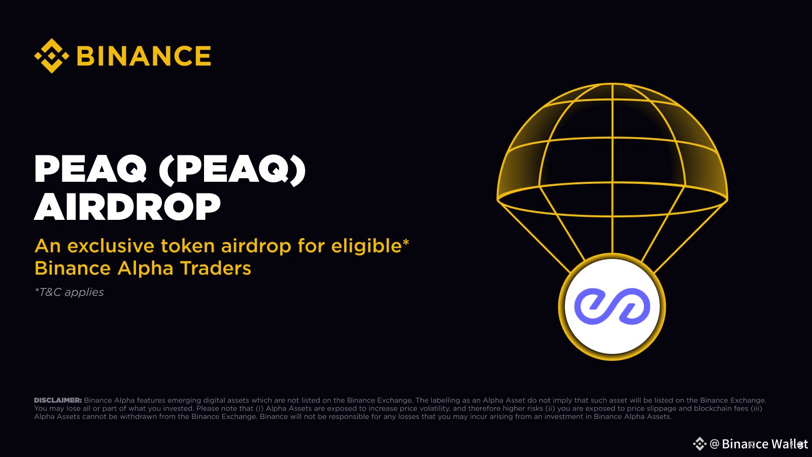 We’re pleased to announce that peaq (PEAQ) has been featured | Binance ...