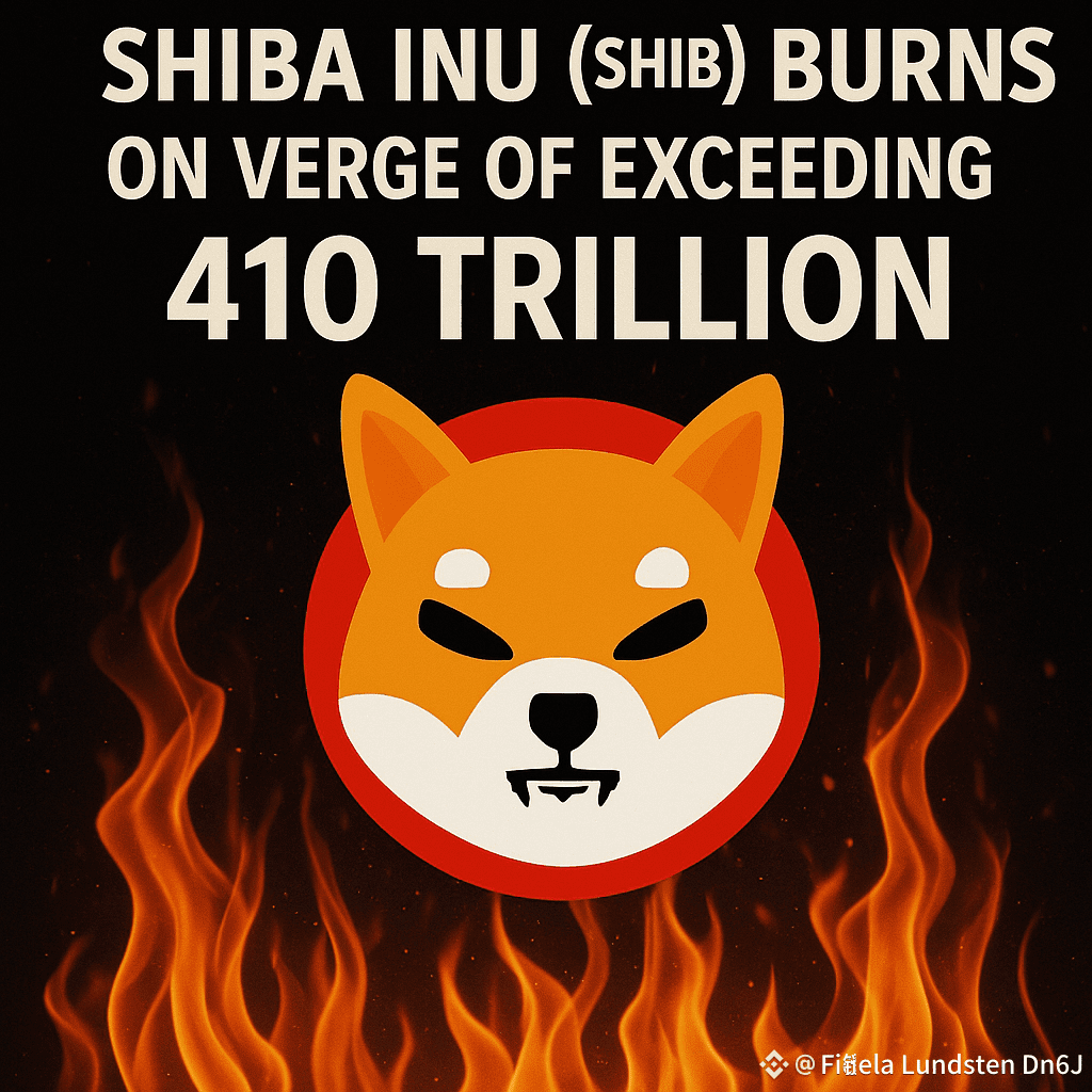 $SHIB $SHIB Shiba Inu (SHIB) Burns Surpass 410 Trillion Tok | Miss Rani7898 on Binance Square