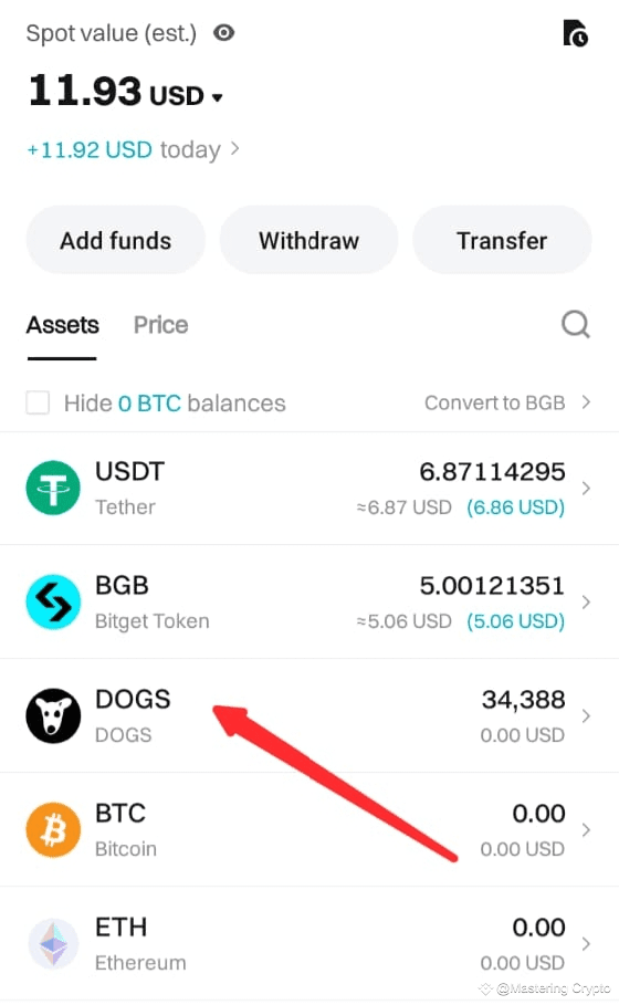 Wow, this is fantastic! 🤑 I just received my DOGS airdrop i | Mastering ...