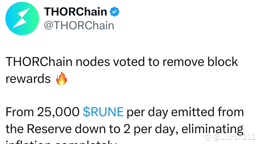 THORChain nodes voted to remove block rewards 🔥 | ultron212 on Binance Square