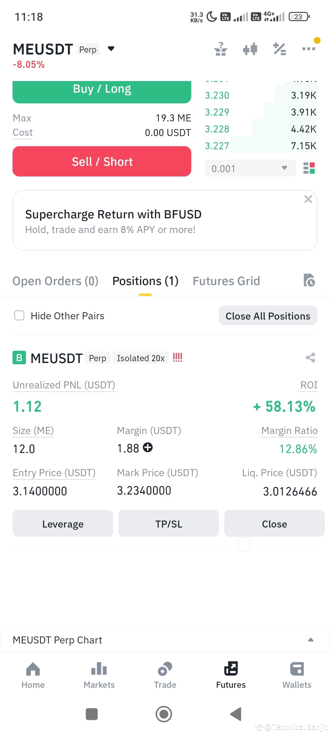 I earlier told you to buy $ME Now see what I have earn and | Technical Sanjit on Binance Square