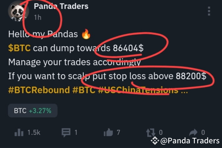 Boooooooooom $BTC is dumping as predicted 💯💯💯💯💯💯💯💯💯 | Panda Traders on Binance Square