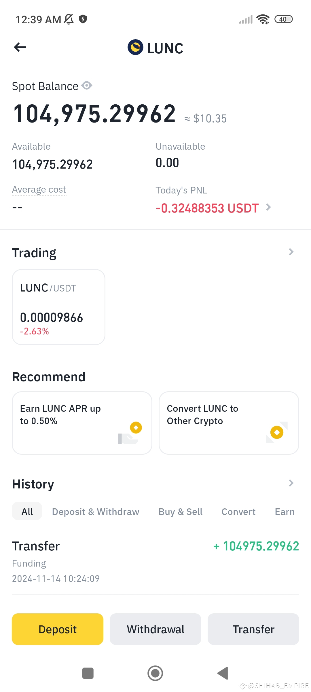 LUNC coin I bought this coin a long time ago what will be t | SHIHAB ...