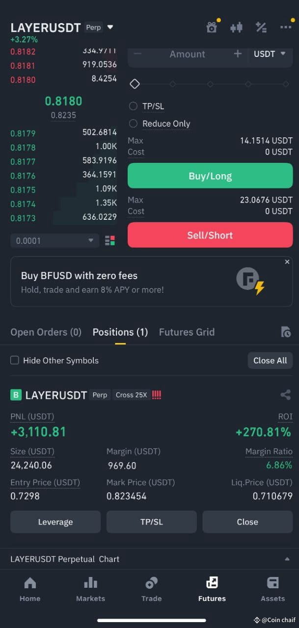 💎Layer/Usdt 🚀long nice move | Coin chaif on Binance Square