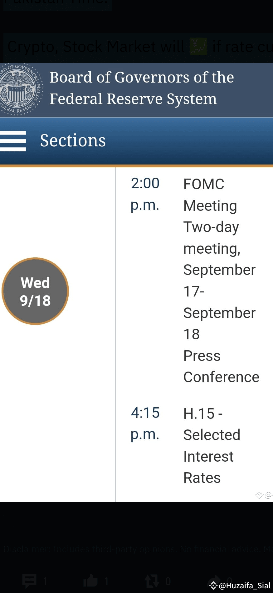 🇺🇲 BIG DAY TODAY: FOMC Meeting Alert! 🚨 The U.S. Federal | CrypotMaker on Binance Square