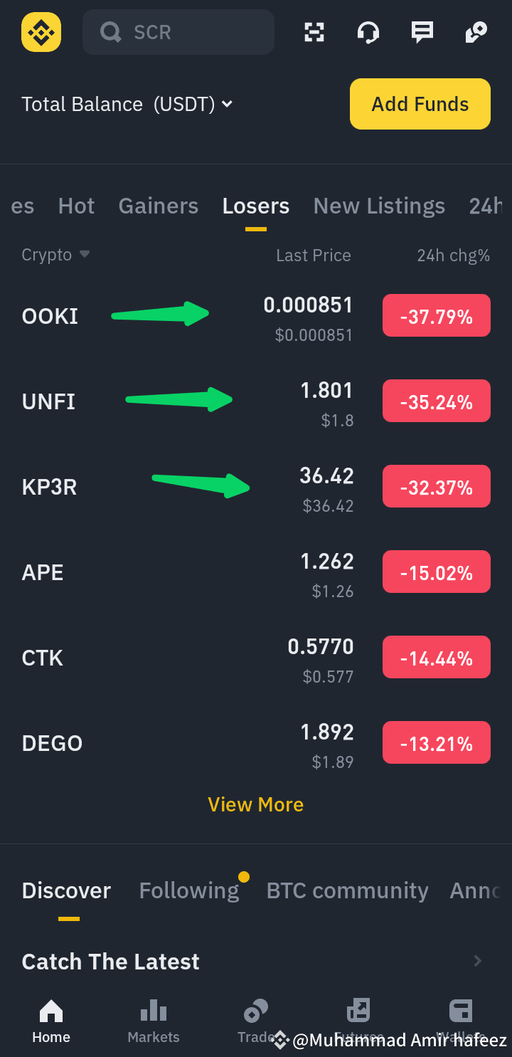 $OOKI $UNFI $KP3R this coins are delisted ( be patient spot | Muhammad ...