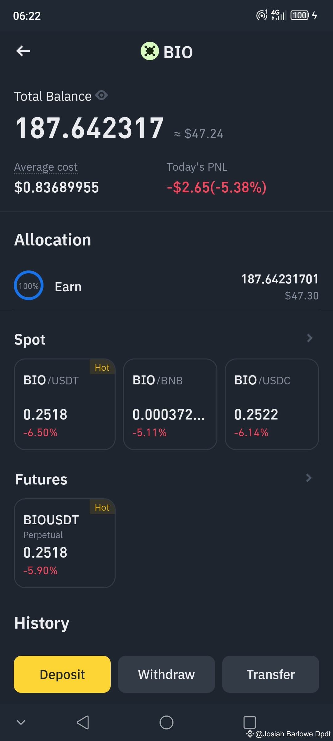 $BIO 4x dump my price when bought.. no values, no progress p | Josiah ...