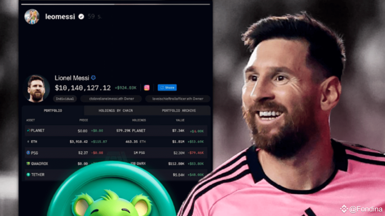 What cryptocurrencies does Lionel Messi own? | Fondina on Binance Square