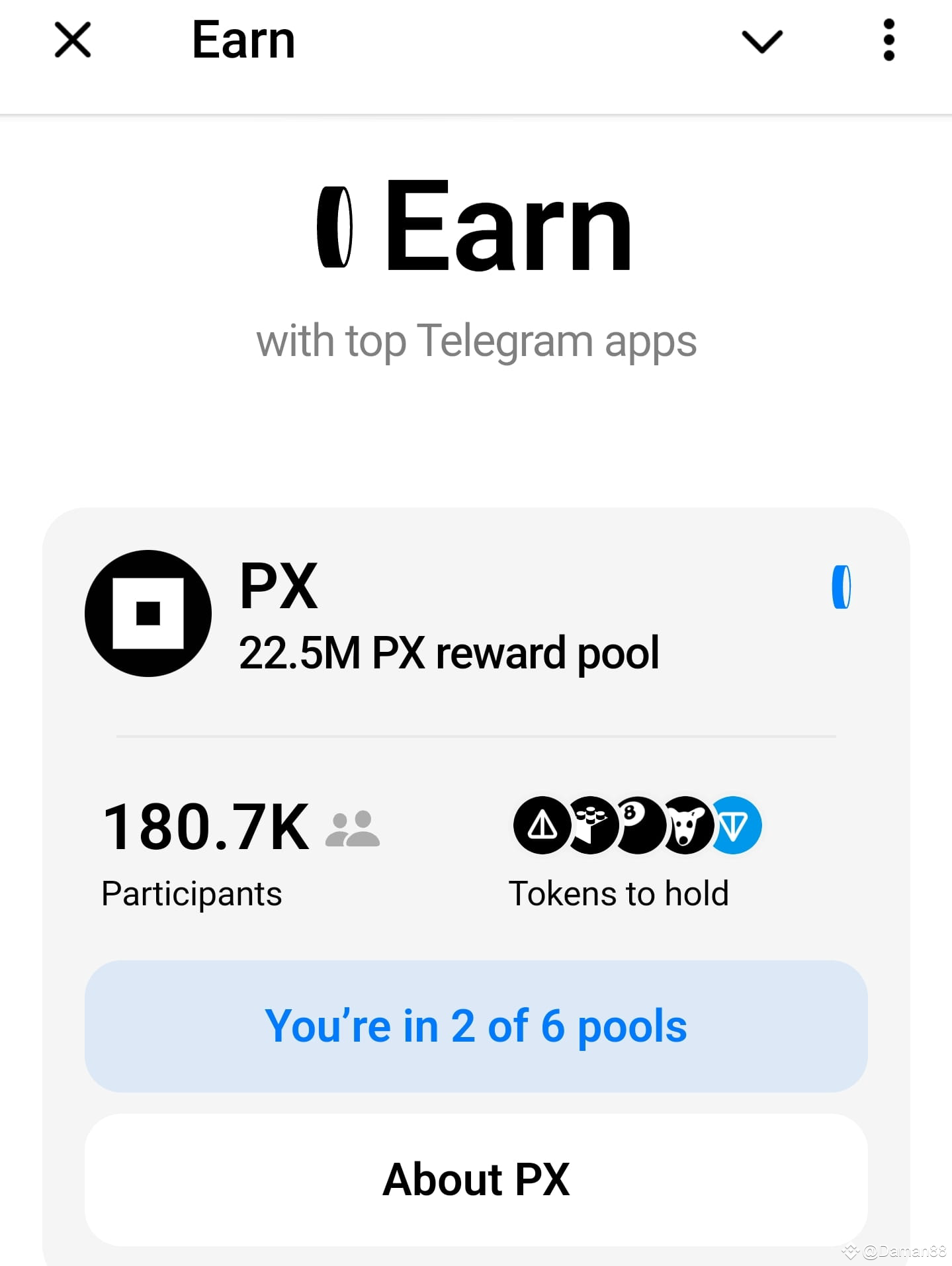 $TON $NOT $DOGS New pool in telegram. We receive a reward i | Daman88 ...