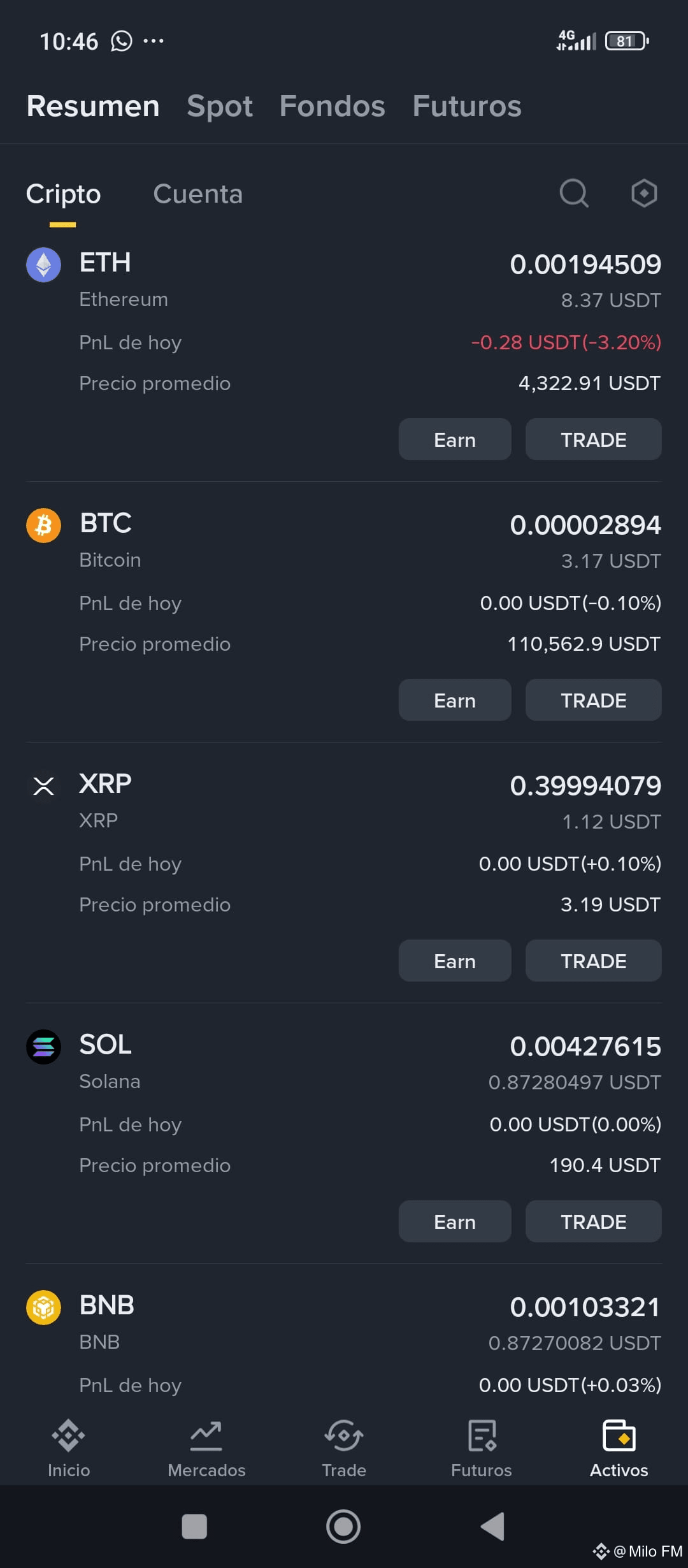 Hello, I'm new to this crypto thing 😅 I recently started in | Milo FM ...