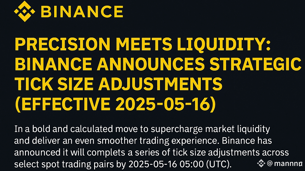 Precision Meets Liquidity: Binance Announces Strategic Tick Size ...