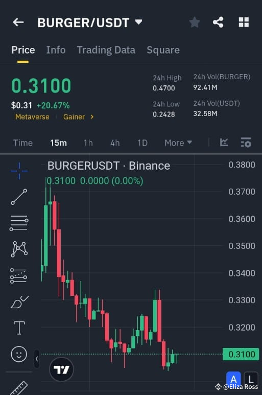 🍔 $BURGER /USDT – 20% Pump! More Upside Coming? 🚀 🔥 Meta | Eliza Ross ...
