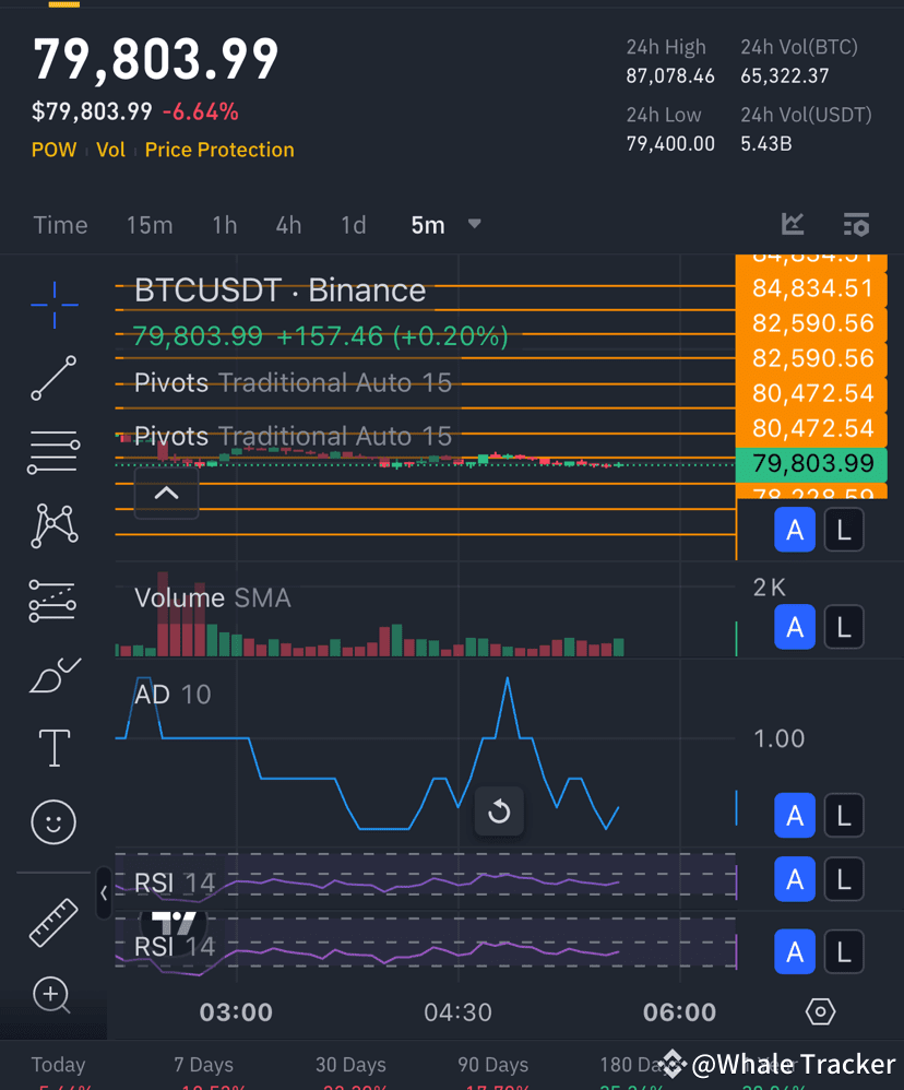 Bitcoin (BTC) Eyes Rebound – Key Resistance at $80K-$81K BT | Whale Tracker on Binance Square