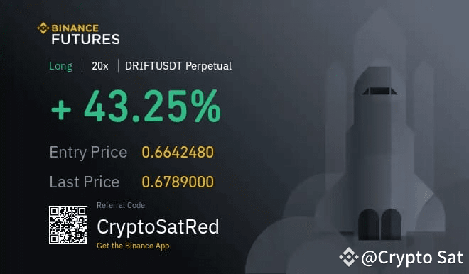 $DRIFT achieved 1st Target ️ #CryptoSat | Crypto Sat on Binance Square