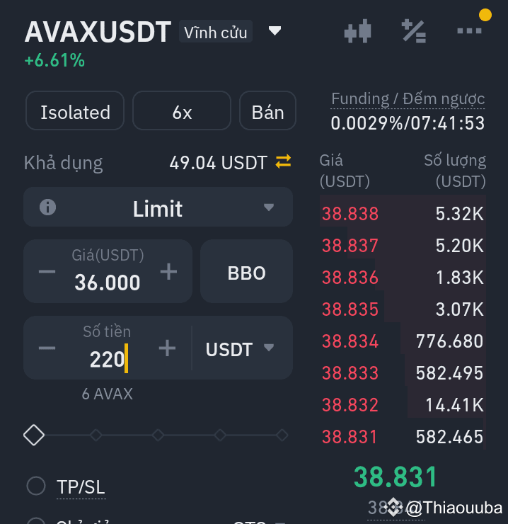 $AVAX I would like to ask you, if I place an order like this | Thiaouuba on Binance Square
