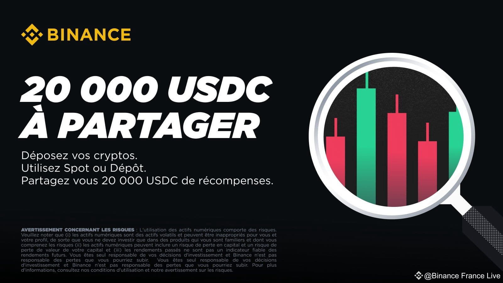 #Binance France offre 20 000 $USDC ! Pour en gagner une part | Binance ...