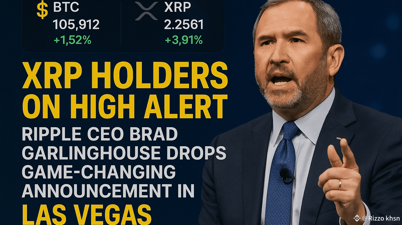 🚨 **XRP Holders Alert: Ripple CEO Brad Garlinghouse Drops Bombshell in Vegas!** 🚨 | Rizzo khsn ...