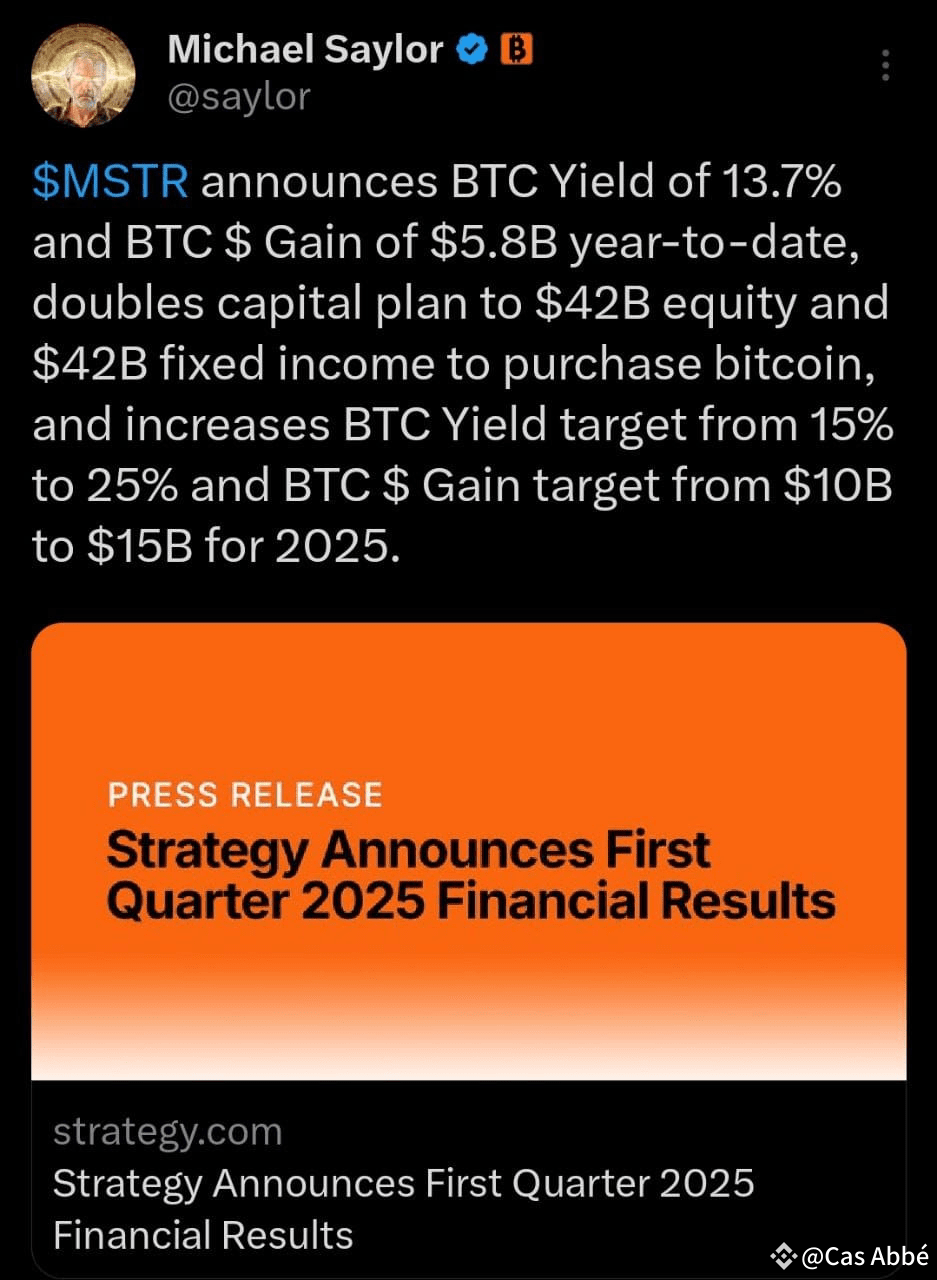 Big News 🚨 Michael Saylor has announced to raise $84B to | Cas Abbé on ...