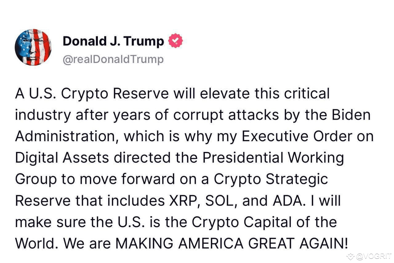 Donald Trump has put forward an initiative to create a crypt | VOGRIT ...