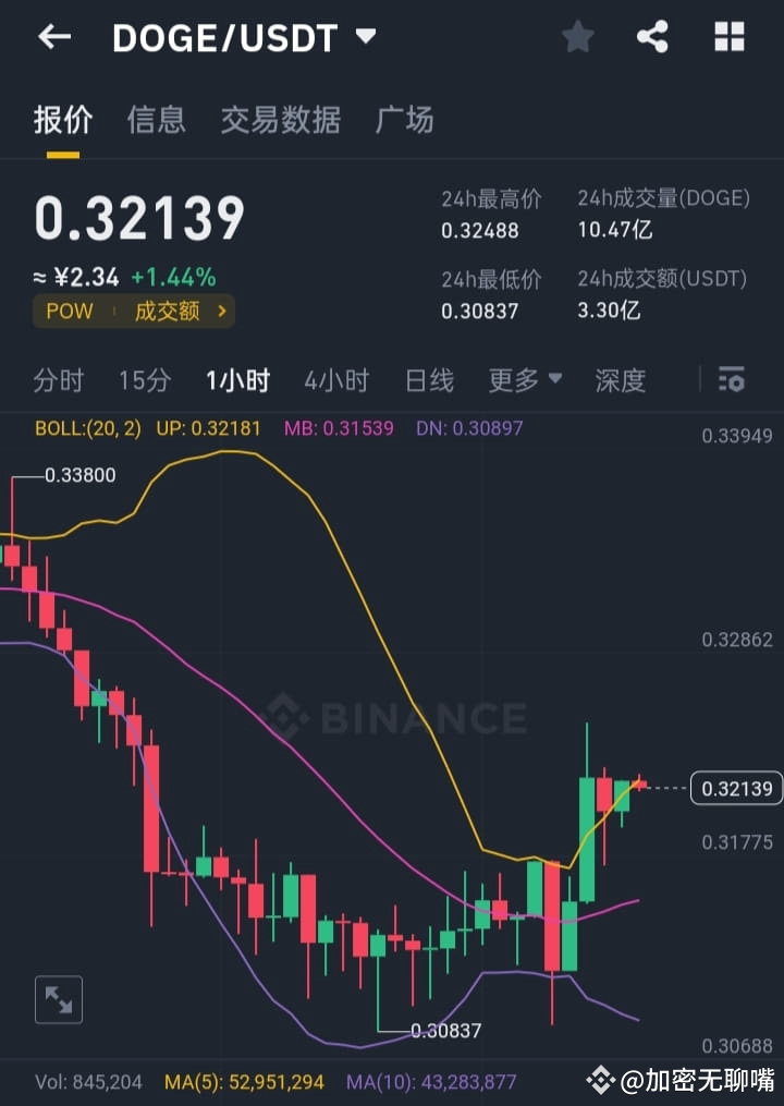 $DOGE Shocking! Mysterious whales make big moves! Over $9 | 加密无聊嘴 on Binance Square
