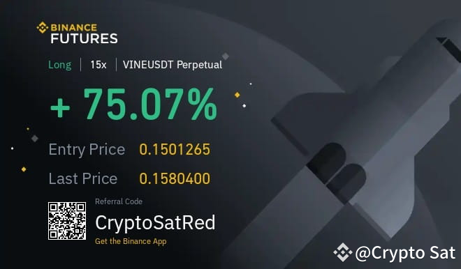 $VINE Target 2 completed ️ #cryptosat | Crypto Sat on Binance Square