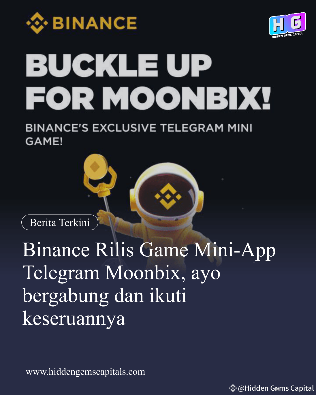 Binance Launches Telegram Game Moonbix. Moonbix is a spac | Hidden Gems ...